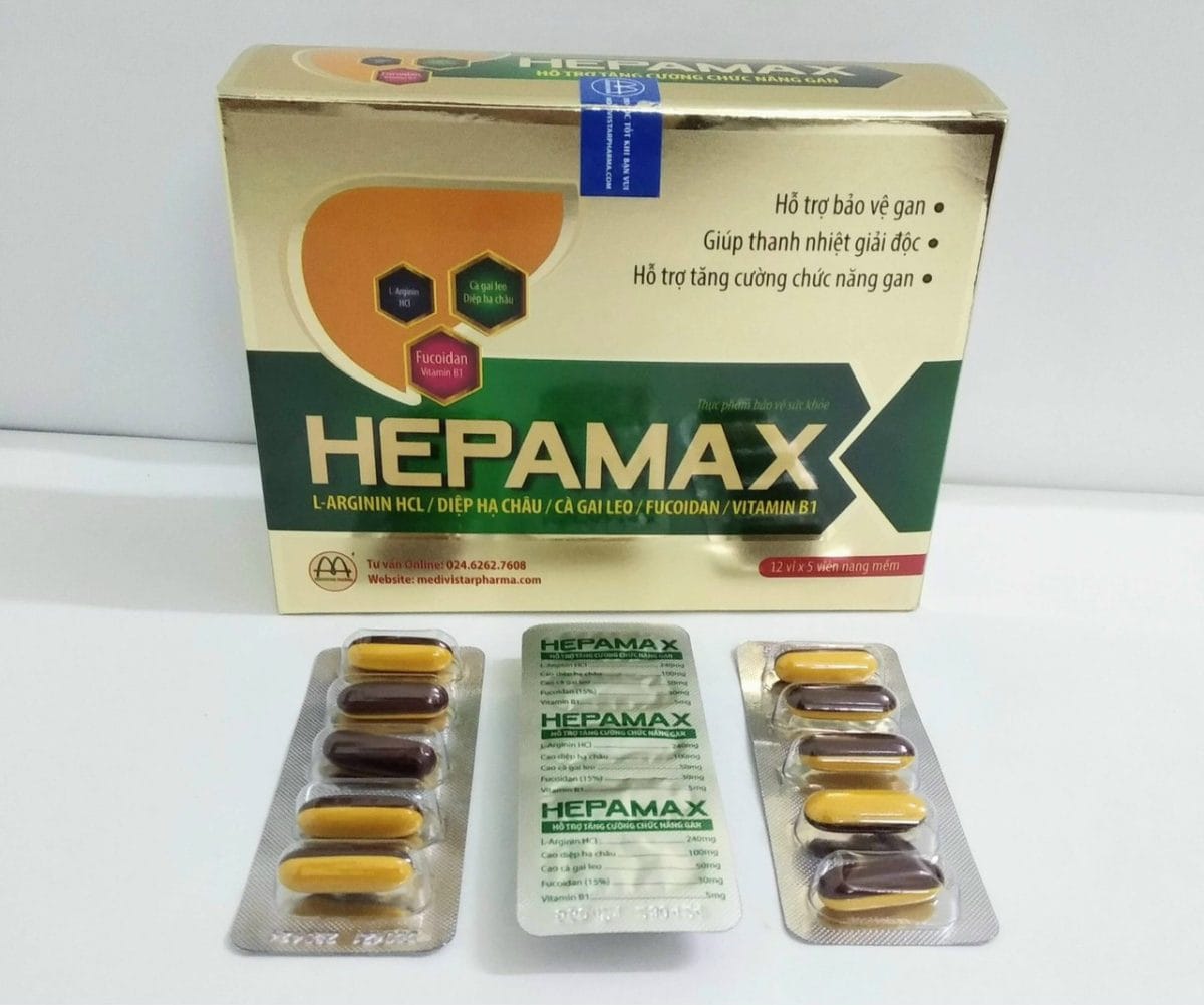 Viên giải độc gan HEPAMAX hỗ trợ giải độc gan, mát gan, thanh nhiệt ...